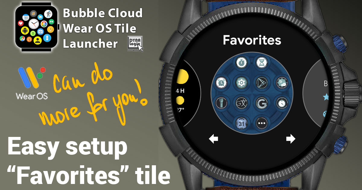 v9.78: new Tile for Favorites cloud! – Bubble Cloud Widgets + WearOS ...