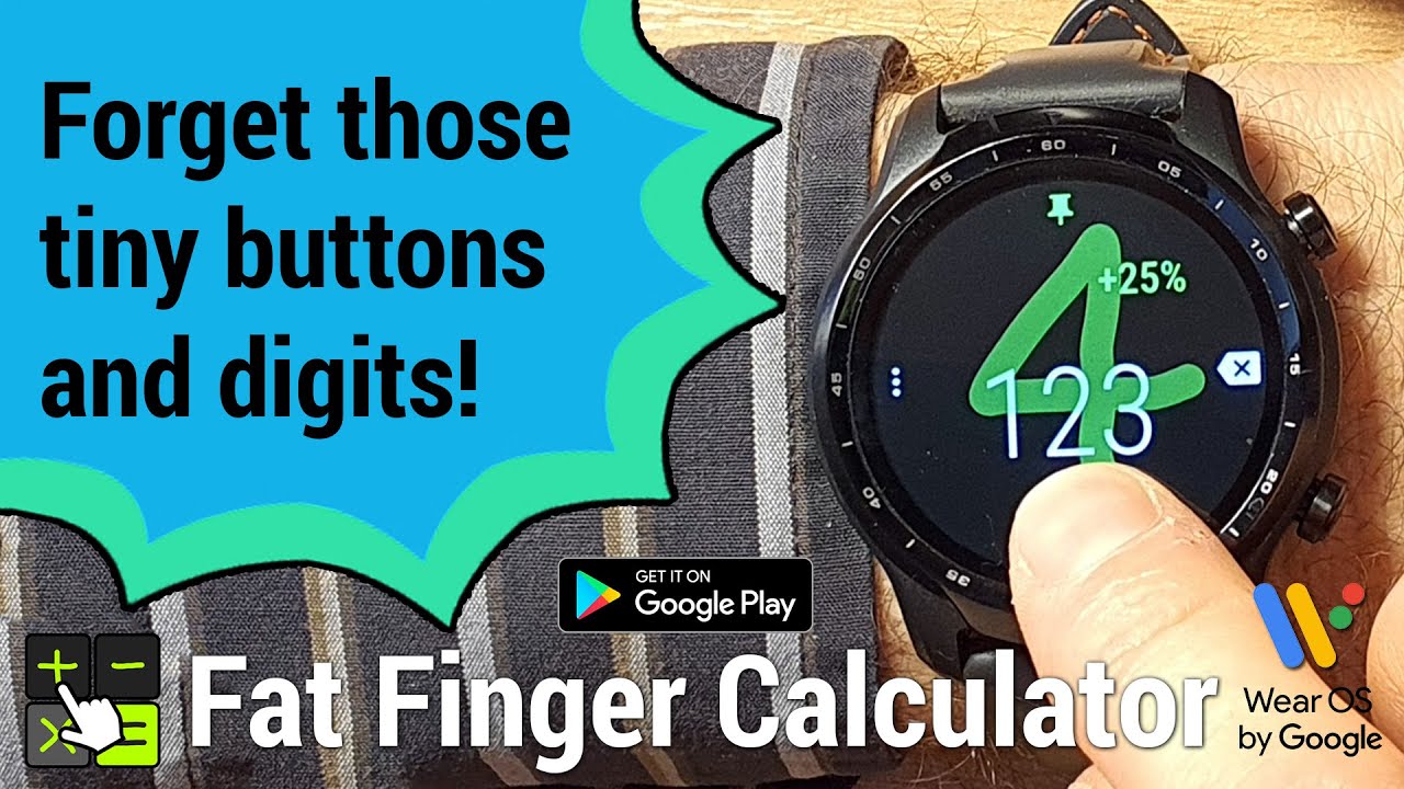 Fat Finger Calculator sale 50% off – Bubble Cloud Widgets + WearOS Tile ...