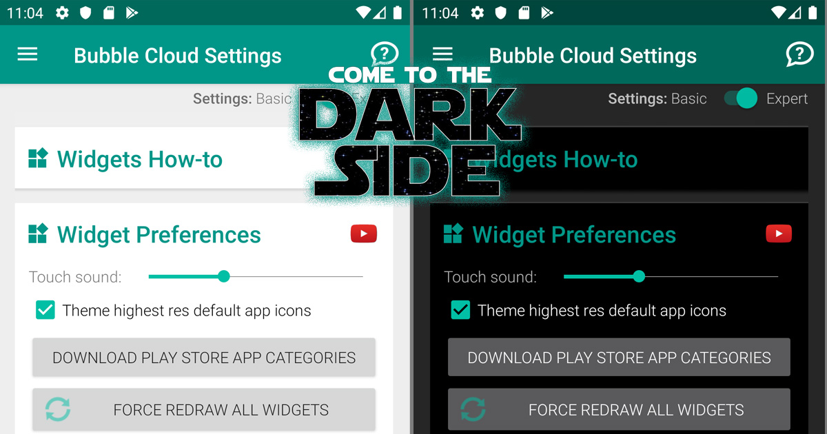 Widgets Only App V964 Dark Mode Bubble Cloud Widgets Wearos Tile 9442